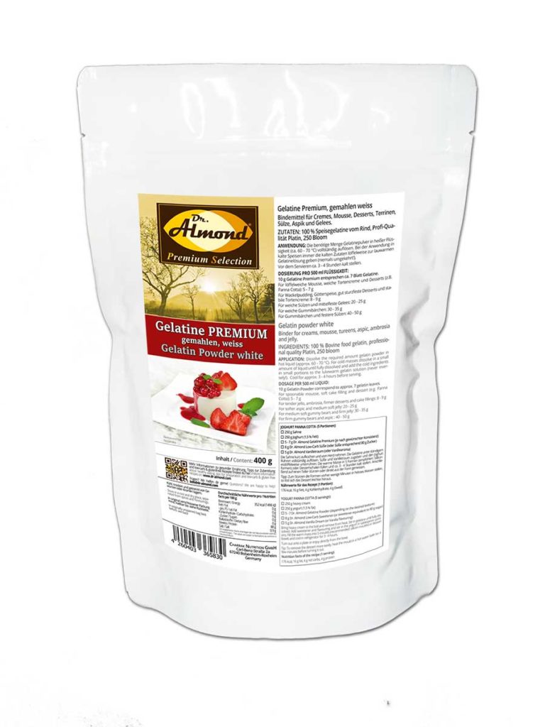 Gelatin Powder PREMIUM white | 100% bovine food gelatin | professional ...